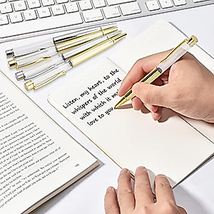 28 PACK Empty Tube Floating DIY Pens,2 Colors,Metal Ballpoint Pen,Building your favorite Liquid Sand Pens Gift