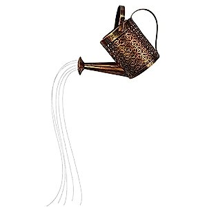 QYK -Solar Star Type Shower Garden Art Light, Solar Powered Watering Can Led Light Fairy Lights String, Party Home Garden Yard Decor, Solar Lamps for Outdoors, Does not Include Rod