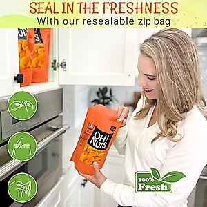 Oh! Nuts Dried Turkish Apricots - 2 LB Bulk | Fresh Dehydrated Natural Apricots, Sundried Unsweetened Dried Fruit for Snacking & Baking | No Sugar Added, All Natural, Non-GMO, Gluten-Free