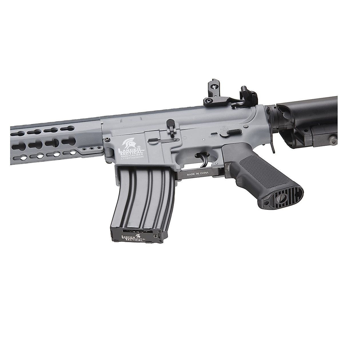 Extra 300 Round Airsoft Magazine & Extra 5100 Rounds 0.20g BBS - Lancer Tactical Gen 2 M4 Airsoft Carbine Polymer