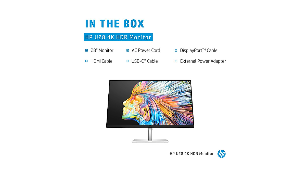 HP U28 4K HDR Monitor for Creators - 28-inch IPS