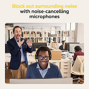 Jabra Evolve2 50 Wired Stereo Headset - with AirComfort Technology, Noise-Cancelling Mics & Active Noise Cancellation - MS Teams Certified, Works with All Other Platforms - Black