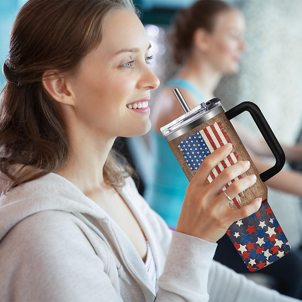 HYMONA Christian Gifts For Men - Faith Over Fear 40oz Stainless Steel Coffee Travel Mug For Men, Religious Faith Based Gifts For Christians Huaband Dad, Birthday Fathers Day Inspirational Gift Tumbler