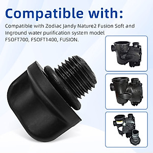 GRONGU R0446000 Drain Plug with O-Ring Replacement Compatible with Zodiac Jandy Filter Pumps and Water Purification System - 2 Pack