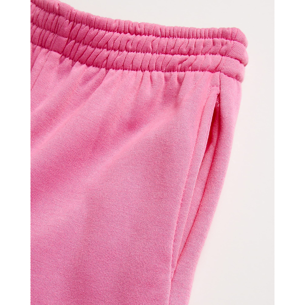 Real Love Girls' Jogger Set - 2 Piece Basic Fleece Solid Full Zip Hoodie and Sweatpants (Size: 7-16), Size 10-12, Soft Pink