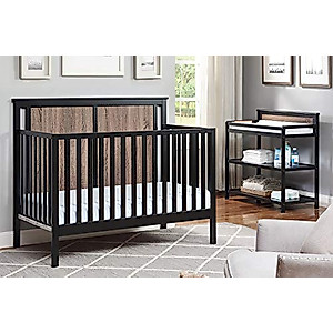 Suite Bebe Connelly 4 in 1 Convertible Crib in Black with Vintage Walnut