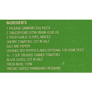 Compagnia Sanremo San Remo Italian Egg Pappardelle Pasta - Non-Gmo, Free Range Egg Traditional Pappardelle - 10 Oz (Pack Of 1) - Product Of Italy