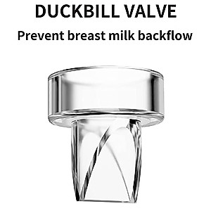 Mompmuir Duckbill Valves & Silicone Diaphragm Compatible with Momcozy / TSRETE / HAUTURE / PADRAM /LoveOfLive /OMFMF / S9 Pro/S10/S12 Parts Replace, Wearable Breast Pump Accessories (8 Piece Set)