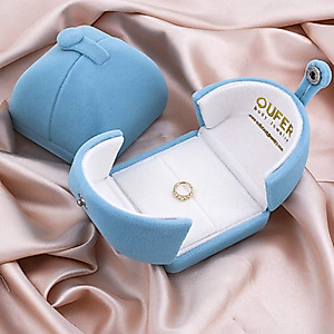 OUFER Daith Piercing Jewelry 14K Solid Gold Daith Earrings Hoop Cluster CZ Hinged Segment Clicker Daith Clicker Helix Ear Piercing