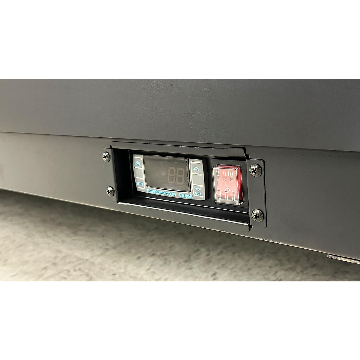 Elite Kitchen Supply Commercial Back Bar Beer Bottle Refrigerator, ETL NSF Horizontal Deep Well Fridge Cooler Merchandiser, 36" W Top Lid, White, 17 cases of 12 oz. cans Capacity