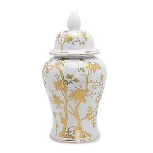 Vintage Ceramic with Lid Decorative Vases Handmade Ceramic Jar Ginger Jars for Home Decor Ginger Jar Temple Jar Porcelain Artwork (Size : Large)