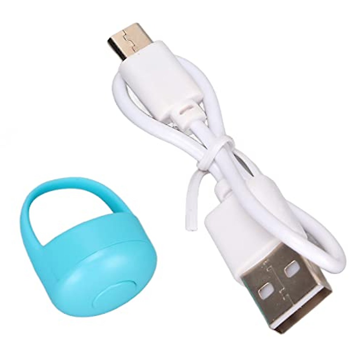 Sanpyl Mobile Phone Remote Control, Mini Bluetooth Remote Control Ring Automatic Page Browsing Phone Bluetooth Fingertip Controller, for All Smartphones(Blue)