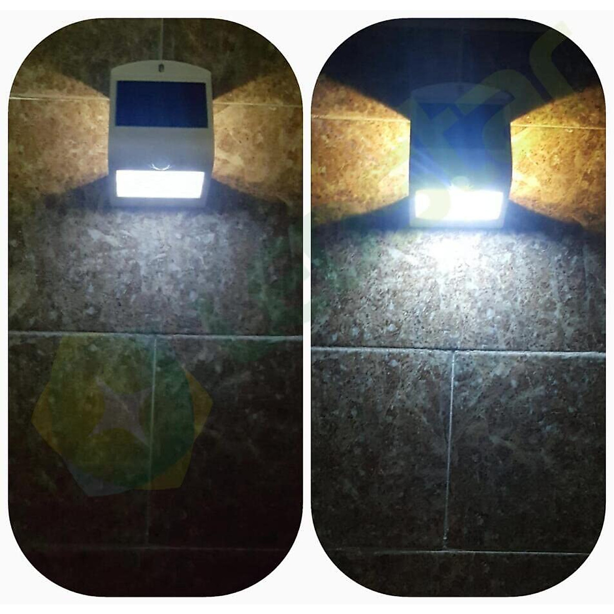 EEZ RV Products Solar Motion Sensor LED Light 4W 500LM Color 4000K Bright Whitefor RV Porch & Back Yard Security, Butterfly Style IP65 Waterproof (Black)