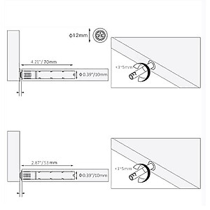 bjsdkff 10 Pack Magnetic Push Latches for Cabinet Door,Push Latches for Cabinets,Cabinet Magnet Latch,for Closet Cupboard Wine Cabinet Drawer Sliding Door Lock Pop-up Door Lock