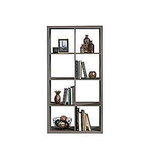 Sauder Miscellaneous Storage 8-Cube Organizer, L: 29.84" x W: 13.03" x H: 57.87", Mystic Oak