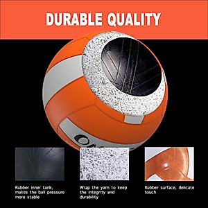 OMOTIYA Glow in The Dark Volleyball, LED Light Up Volleyball, Outdoor Volleyball Gifts for Boys and Girls, Night Glowing Ball, Soft Volleyballs Gifts Ideas for Age 8, 9, 10, 11, 12, 13+ Kids Teens