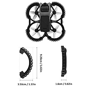 O'woda Camera Mount with Protective Bumper Ring for DJI Avata, Top Extension Bracket Multifunction Holder + Propeller Guard for DJI Avata Accessories, Compatible with Insta360 / GoPro / DJI Camera