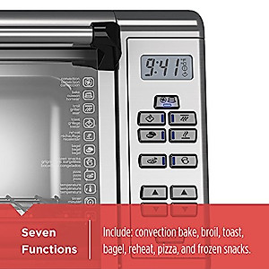 Black+Decker TO3290XSBD Toaster Oven, 8-Slice, Stainless Steel