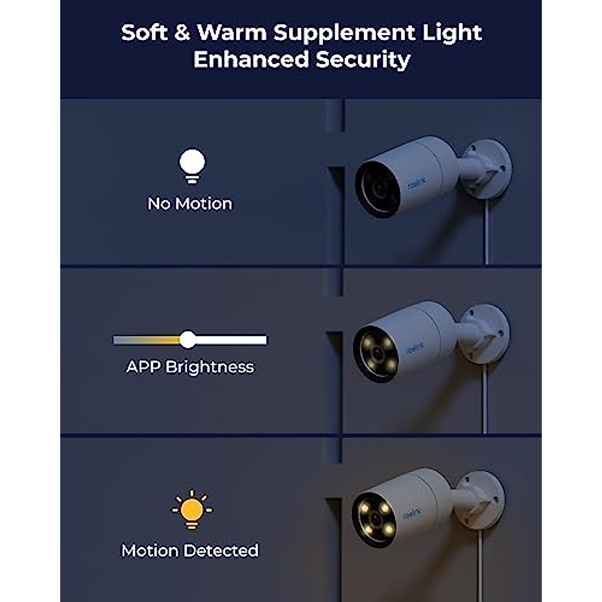 REOLINK CX410 2K PoE Security Camera Outdoor with F1.0 Aperture, True Color Night Vision, 1/1.8" Image Sensor, Adjustable Warm Light, Human/Vehicle/Pet Detection, Built-in Siren, 2-Way Talk