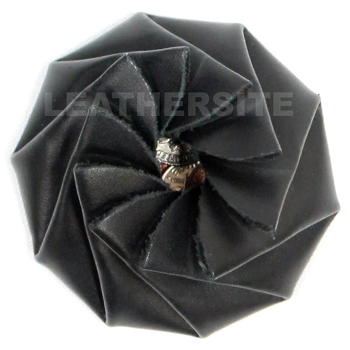 2pc Lot Old Fashion Squeeze Open Genuine Leather Coin Pouch - Black