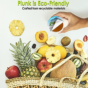 Plunk Fruit Fly Trap – 3-Pack – All Natural, Non-Toxic Indoor Solution for Home Kitchen – Safe, Recyclable Material, Easy to Use & Effective