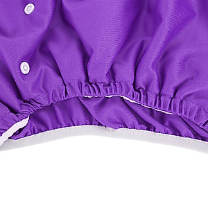 Adult Cloth Diaper,Reusable Adult Nappy, Breathable Leakfree Pocket Nappy Washable Cover Diaper Cloth for Incontinence Care with Adjustable 3 Rows of Snaps ()