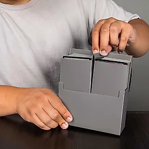 Stratagem The Big Box Double-Wide - Two Deck Oversized TCG Deck Box - Duel Deck Compatible with MTG Magic the Gathering Planechase, Archenemy Baseball, LCGs - Trading Card Games