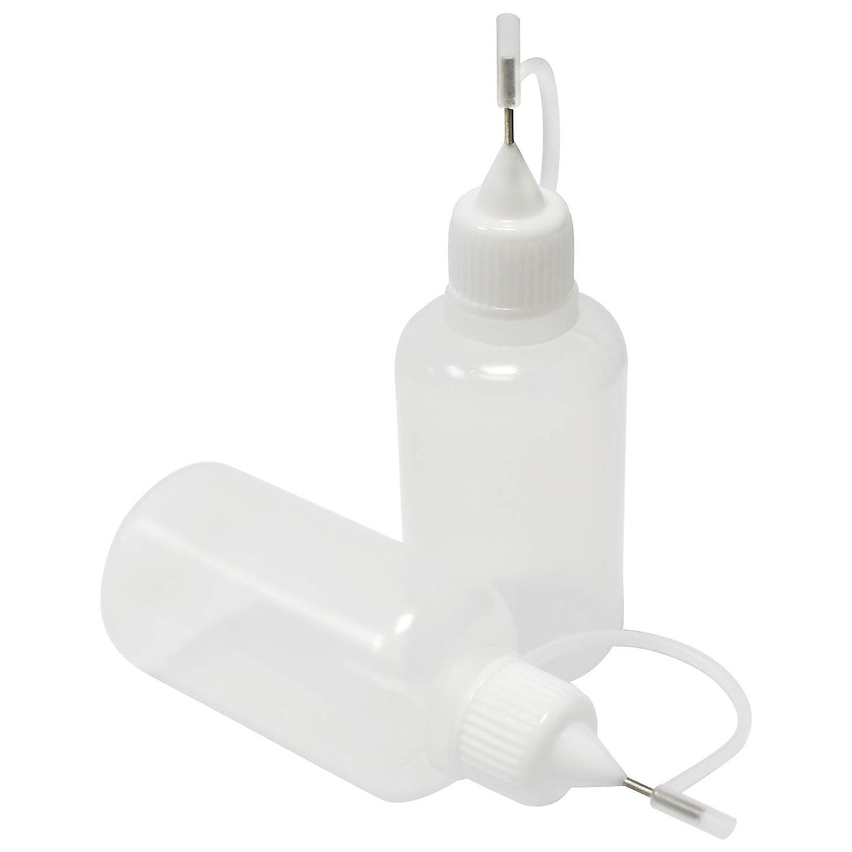 Kang&Chang 20pcs,30ml,Squeezable Plastic Bottles with Steel Needle Dropper and Childproof Cap,for liquid