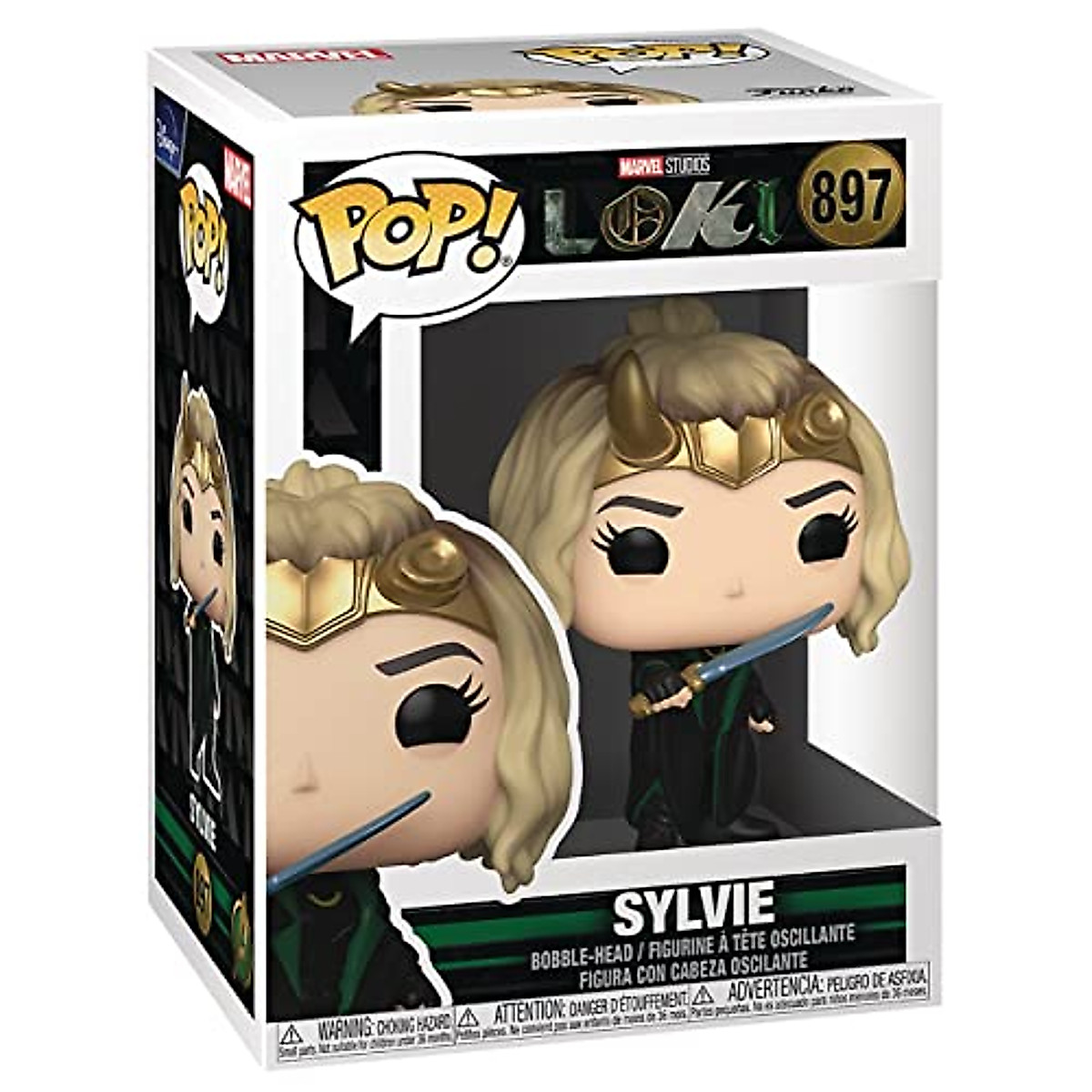 POP Marvel: Loki - Sylvie Funko Pop! Vinyl Figure (Bundled with Compatible Pop Box Protector Case), Multicolored, 3.75 inches
