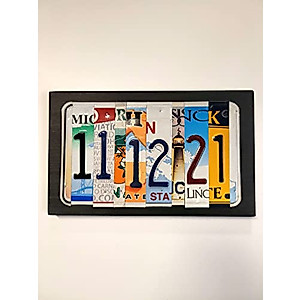 Jersey Plate Art - 10 year anniversary gift, unique birthday gift, license plate sign