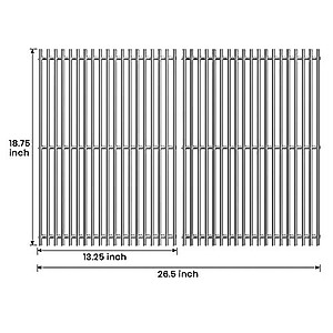 Stanbroil Stainless Steel Cooking Grate for Weber Genesis II and Genesis II LX 300 Series Gas Grills - Grill Grid Grate for Weber Genesis 2022 - Replacement Parts for Weber 66095 - Set of 2