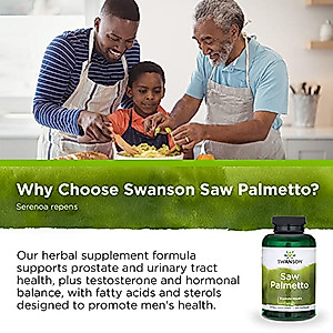 Swanson Saw Palmetto - Herbal Supplement Promoting Male Prostate Health Support - Natural Hair Supplement & Urinary Health Support (540 mg 250 Capsules) 2 Pack