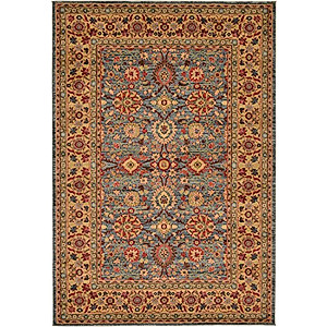 Unique Loom Edinburgh Collection Classic Oriental Traditional French Cottage Inspired Intricate Design Area Rug (6' 0 x 9' 0 Rectangular, Light Blue/ Beige)