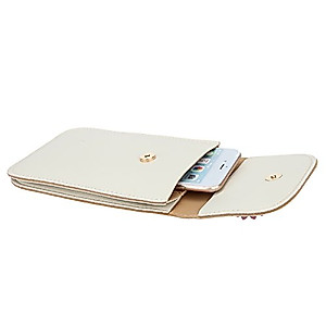 Fawziya Coin Purse Id Lanyard Flower Evening Bags And Clutches For Women Cell Phone Bags-Beige