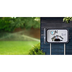 Rachio WiFi Smart Lawn Sprinkler Controller, Works with Alexa, 8-Zone (2nd Generation) (8ZULW-B)