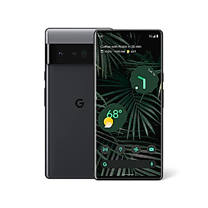 Google Pixel 6 Pro - 5G Android Phone - Unlocked Smartphone with Advanced Pixel Camera and Telephoto Lens - 256GB - Stormy Black