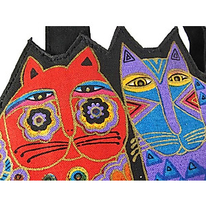 Laurel Burch `Tres Gatos` Medium Tote Bag Three Cats