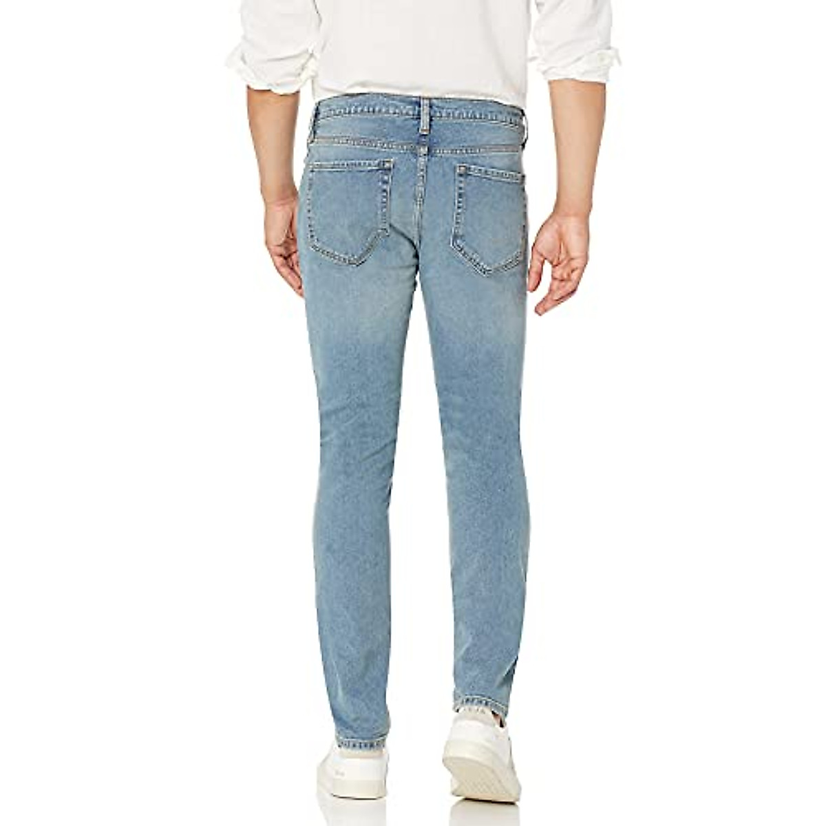 Amazon Essentials Men's Skinny-Fit Stretch Jean, Light Wash, 35W x 30L