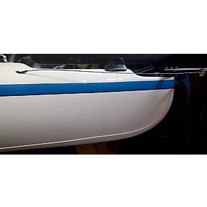 PereGuard Kayak Keel Guard 2" Width White (18 feet) Kayak Canoe Protective Guard Abrasion Resistance