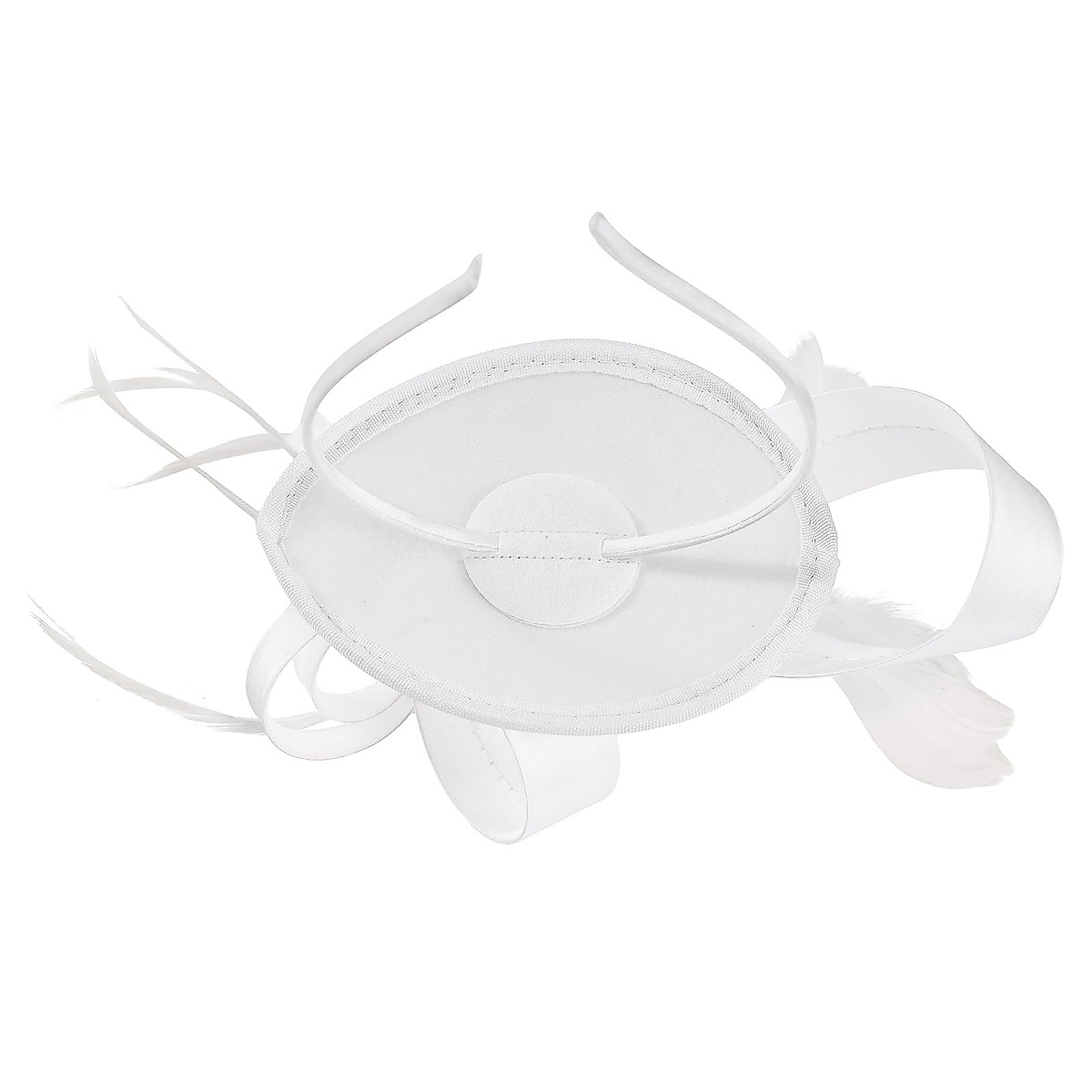 Fascinators Hats for Women Kentucky Derby Hats Tea Party Hats Flower Wedding Church Headband Hair Clip Girls White