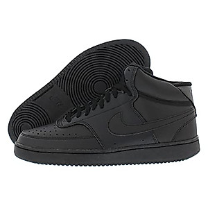 Nike Court Vision Mid NN Unisex Shoes Size 11, Color: Black/Black-Black