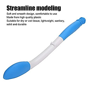 Toilet Aid Wiper, Toilet Tissue Aids Long Handle Reach Comfort Bottom Wiper Self Assist Bathroom Bottom Butt Wipe Helper Wand Comfort Wipe Tool for Pregnant After Surgery Seniors Arm Handicap