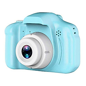 LKYBOA Kids Portable Digital Video Camera 2 Inch LCD Screen Display Camera Digital Cameras Shockproof Digital Video Camera Toy Birthday Gift (Color : Blue)