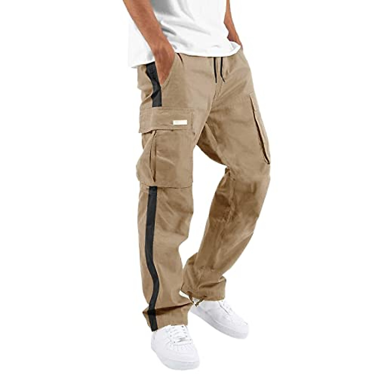 Todays Clearance Mens Tactical Waterproof Pants Men Pole Mens Elastic Waist Shorts Faux Leather Pants Long Pull Up Pants For Men Mens Fashion Clothes Mens Slim Tracksuit Loose Fit Joggers