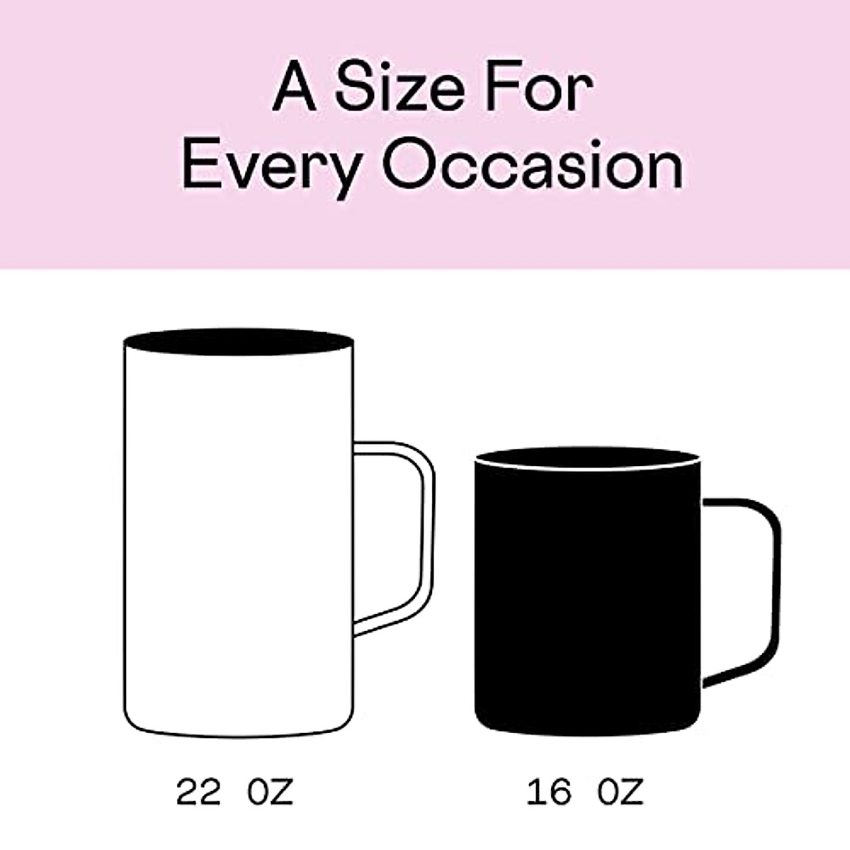 Corkcicle Triple Insulated Coffee Mug with Lid, Stainless Steel Camping Tumbler with Handle, Hot for 3+ Hours, BPA Free, Gloss Powder Blue, 16 oz