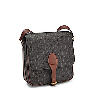 Yves Saint Laurent, Pre-Loved Brown Coated Canvas Le Monogramme Satchel Medium, Brown