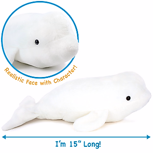 TigerHart Billiam The Beluga - 15 Inch Stuffed Animal Plush