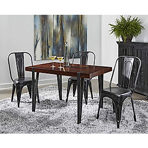 Coast to Coast Gunmetal Dining Table,48" W x 30" D x 30" H