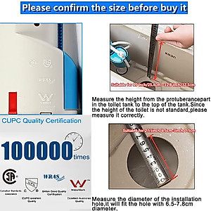 Toilet Flush Valves 2-Inch Replacement Valve Kit Assembly for One Piece Dual Flush Drain Valve Repair Compatible with TOTO THU338N