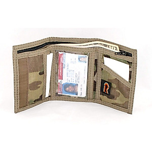 Rainbow of California RFID Camouflage Trifold ID Wallet (Multi-Cam)